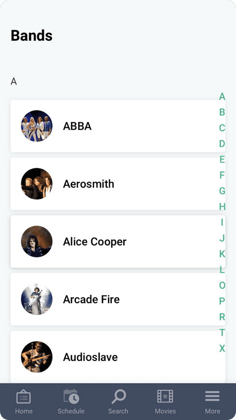 App4Event – Mobile application for your festivals